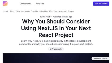 Why You Should Consider Using Next Js In Your Next React Project Magic Ui