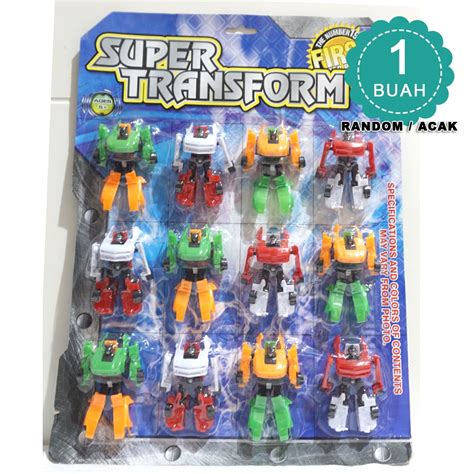 Jual Mainan Robot Transformers Kecil Keren Super Transform Satuan Random Shopee Indonesia