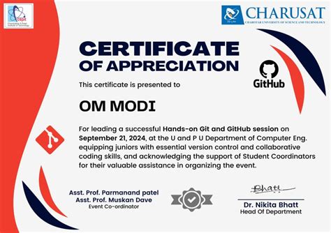 🎉successful Session On Git And Github Om Modi