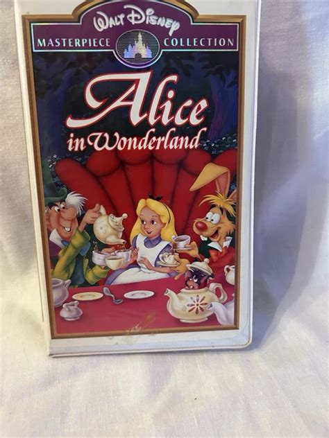 Alice In Wonderland Walt Disneys Masterpiece Collectionvhs 036 1986
