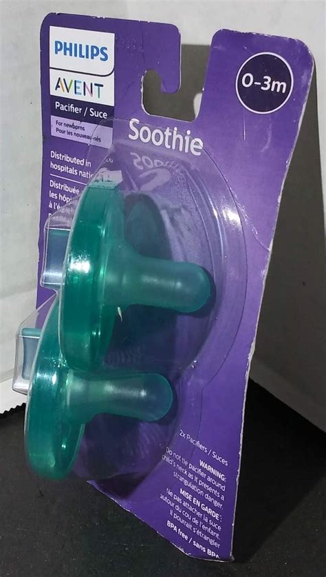 Philips Pack Avent Soothie Pacifier Pink Purple 0 3 Months