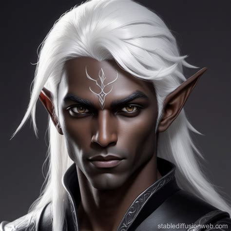 Haughty Half Drow Elf With Striking Features Stable Diffusion Online