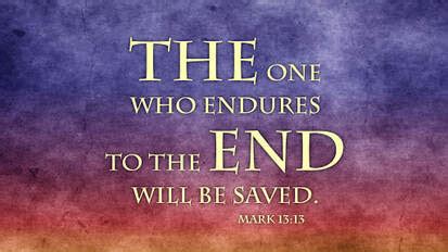 Endure To The End Bishop And Christian