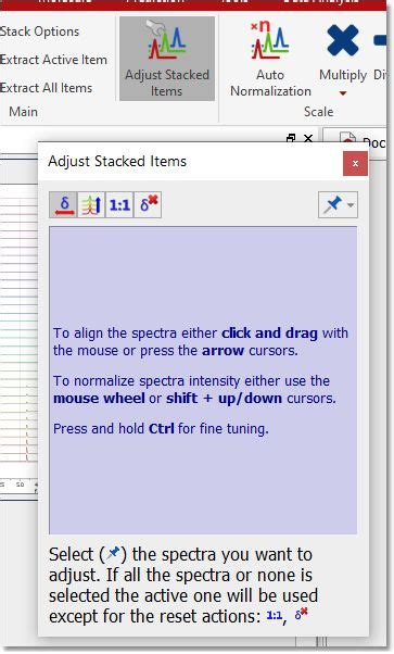 setup arrayed spectra