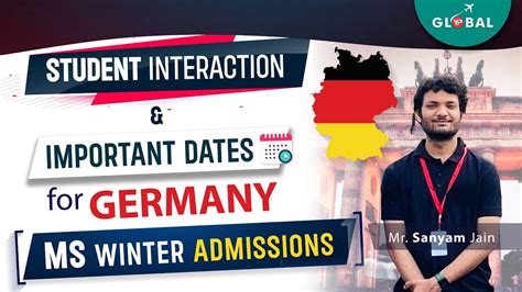 Germany Ms Winter Admission 2025 Application Dates Deadlines