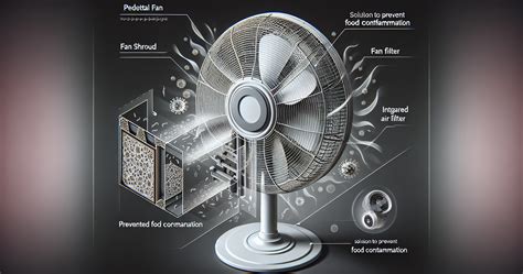 Pedestal Fan Prevent Bonnet Fuard And Fan Shroud Air Filter To Prevent