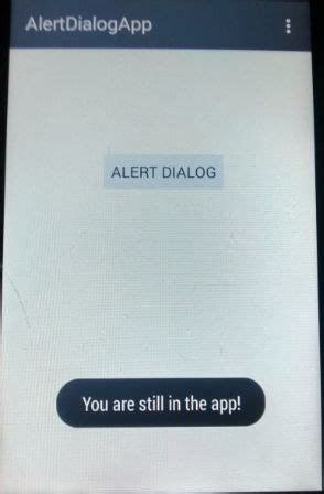 AlertDialog In Android Application