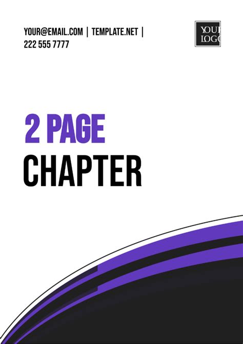 Free Chapter Templates And Examples Edit Online And Download