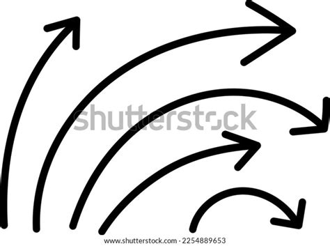 Hand Drawn Curve Arrow Variation Set Stock Vector Royalty Free 2254889653 Shutterstock