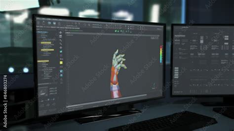 Cybernetics Machine Engineering Technology Connecting Parts Of The Robot Wrist Cybernetics