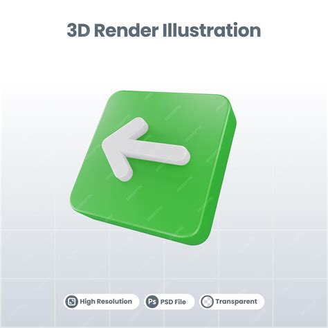 Premium Psd 3d Illustration Arrow Icon Of Minimize