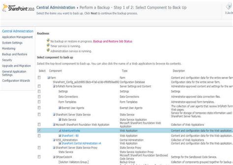 backup and restore in sharepoint 2010