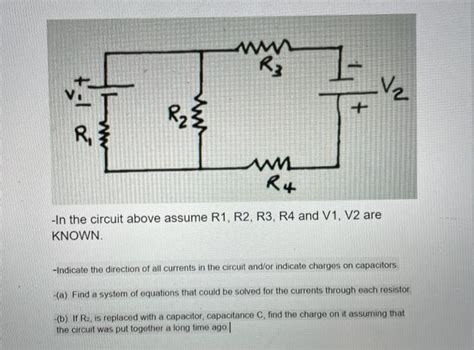 solved r v2 ra we r4 in the circuit above assume r1 r2