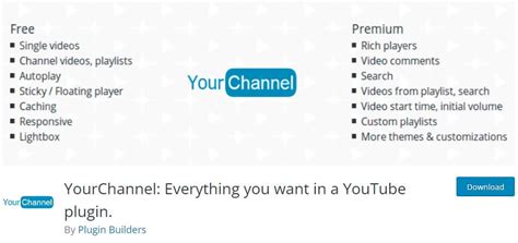 Complemento De Vídeo De Youtube Para Potenciar Su Sitio Web De Wordpress
