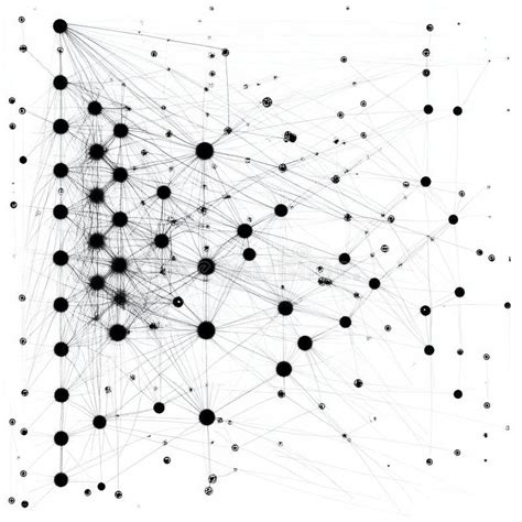 Intricate Network Diagram Showcasing Complex Connections And Data Nodes
