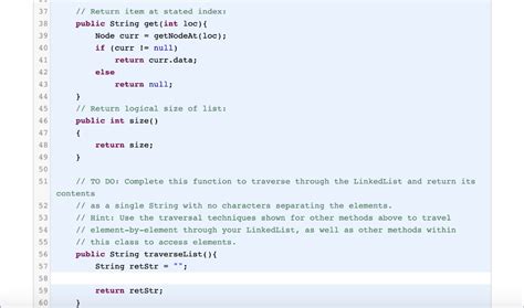 Solved Traverse And Print Nodes Of Linkedlist Complete The