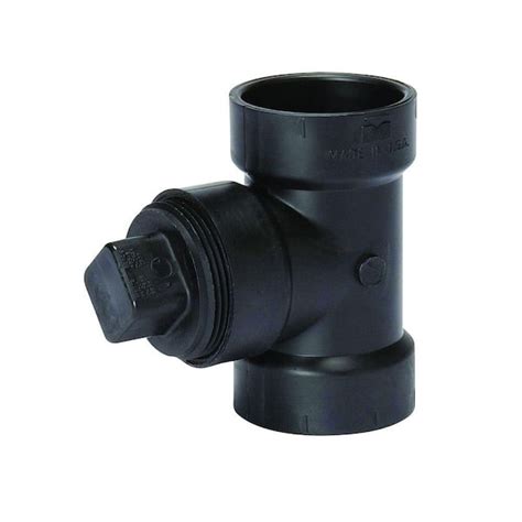 Mueller Streamline 1 1 2 In Abs Cleanout Tee 02997h The Home Depot