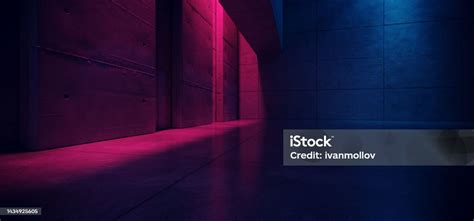 자동차 격납고 차고 스튜디오 거친 콘크리트 시멘트 아스팔트 현실적인 터널 복도 복도 쇼룸 창고 지하 스포트라이트 스튜디오 지하 3d 렌더링 어두운 색에 대한 스톡 사진 및