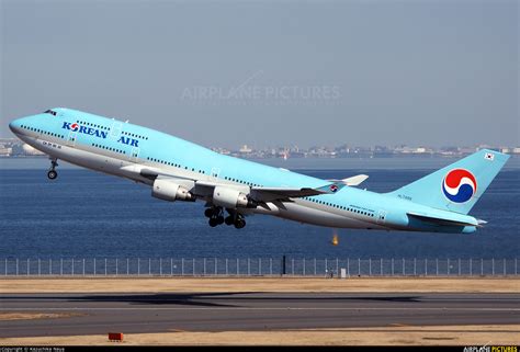 Hl7489 Airliners Boeing 747 400 Of Korean Air Hnd Rjtt