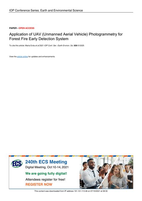 Pdf Application Of Uav Unmanned Aerial Vehicle Photogrammetry For