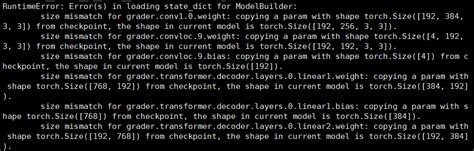 model size mismatch · issue 6 · vision4robotics tctrack · github