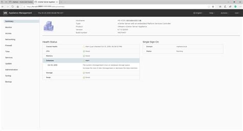 vcsa 6 7 out of space seat be