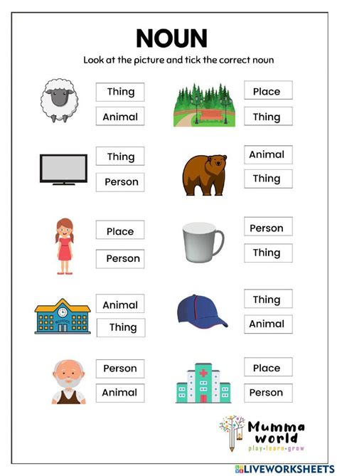Nouns For Class Worksheet Live Worksheets 50 Off