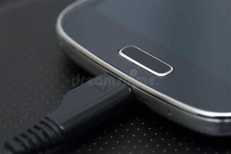 USB Cable On Modern Smartphone Stock Photo Image Of Electricity Connector 39568788