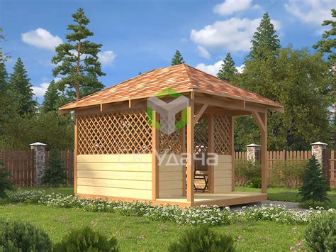 Беседка для дачи Б7 | Купить недорого в Санкт-Петербурге