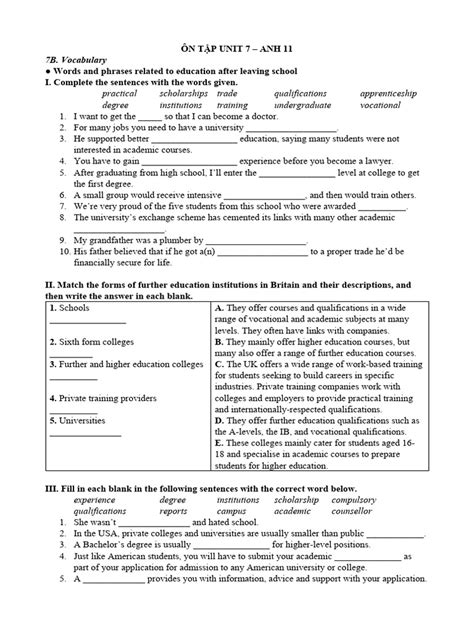 Ôn TẬp Unit 7 Unit 8 Pdf Adolescence Educational Technology