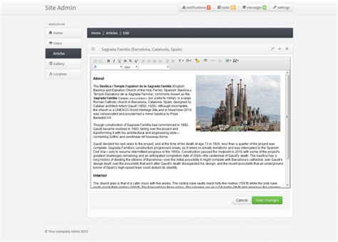 admin panel with file upload solution dmxzone