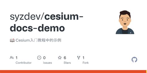 Github Syzdev Cesium Docs Demo Cesium