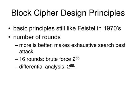 PPT Chapter Block Ciphers And The Data Encryption Standard PowerPoint Presentation ID