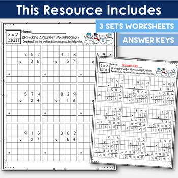 Digit By Digit Multiplication Standard Algorithm Multiplication X Digit