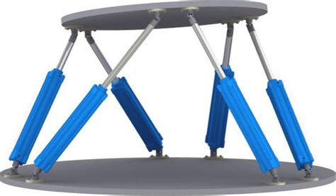 A 3d Model Of A 6 Dof Parallel Robot Platform Download Scientific Diagram