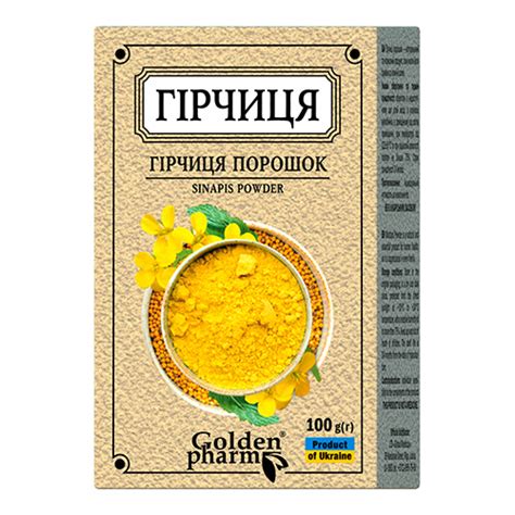 Купить Горчица порошок 100 г - Golden Pharm