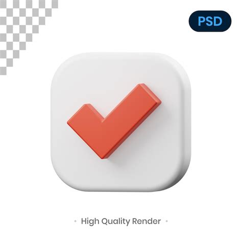 Premium Psd Checklist 3d Render Illustration Premium Psd