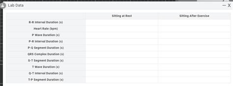 Solved 1 Divide 60 By The R R Interval To Calculate