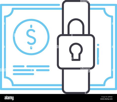 Secure Line Icon Outline Symbol Vector Illustration Concept Sign Stock Vector Image And Art Alamy