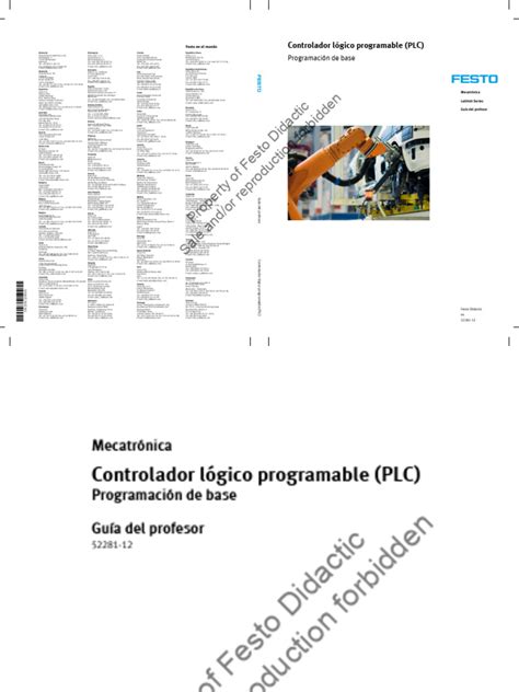 52281 12controlador Lógico Programable Plcguía Del Profesor Pdf