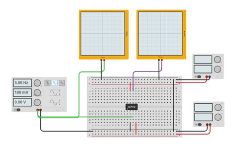 circuit design experimento iii amp op open loop tinkercad