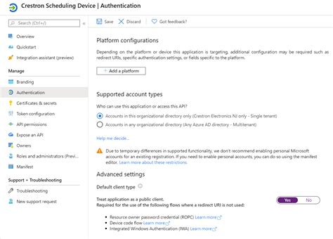 Appendix H Configuring Modern Authentication For EWS
