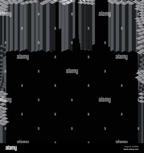 Matrix Of Countless Blocks Big Data Cloud Computing Computer Concepts Stock Vector Image