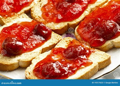 Bread And Jam Stock Image Image Of Fruit Crispbread 19317623