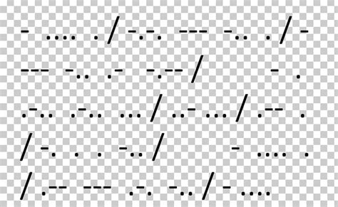 Morse Code Sentence Word Text PNG Clipart Amateur Radio License Angle Black Black And White