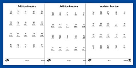 two digit addition worksheet worksheet teacher made worksheets