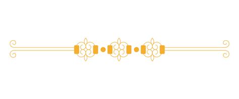 Download Decorative Horizontal Divider In Yellow Borders And Corners