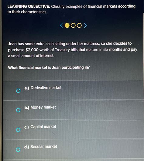 Solved Learning Objective Classify Examples Of Financial