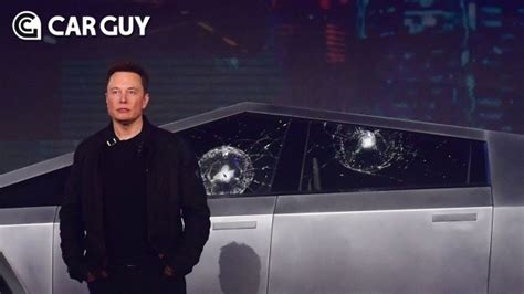 테슬라 사이버트럭 방탄 기능 효력 있을까테스트차 포착