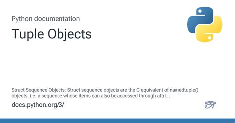 Tuple Objects — Python 3140b2 Documentation